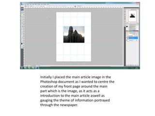 Newspaper front page production | PPTX