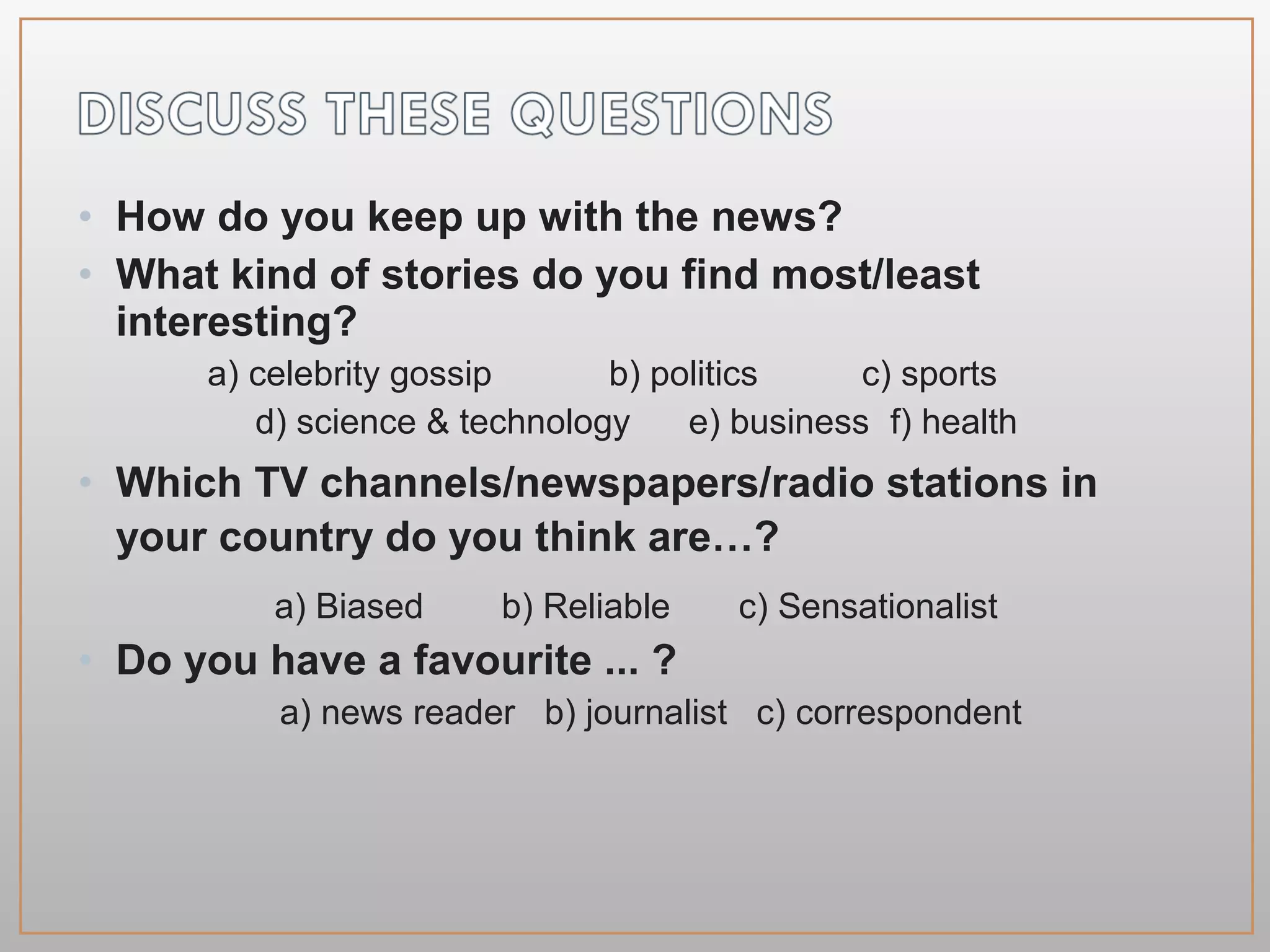 Newspaper headlines c1 | PPT