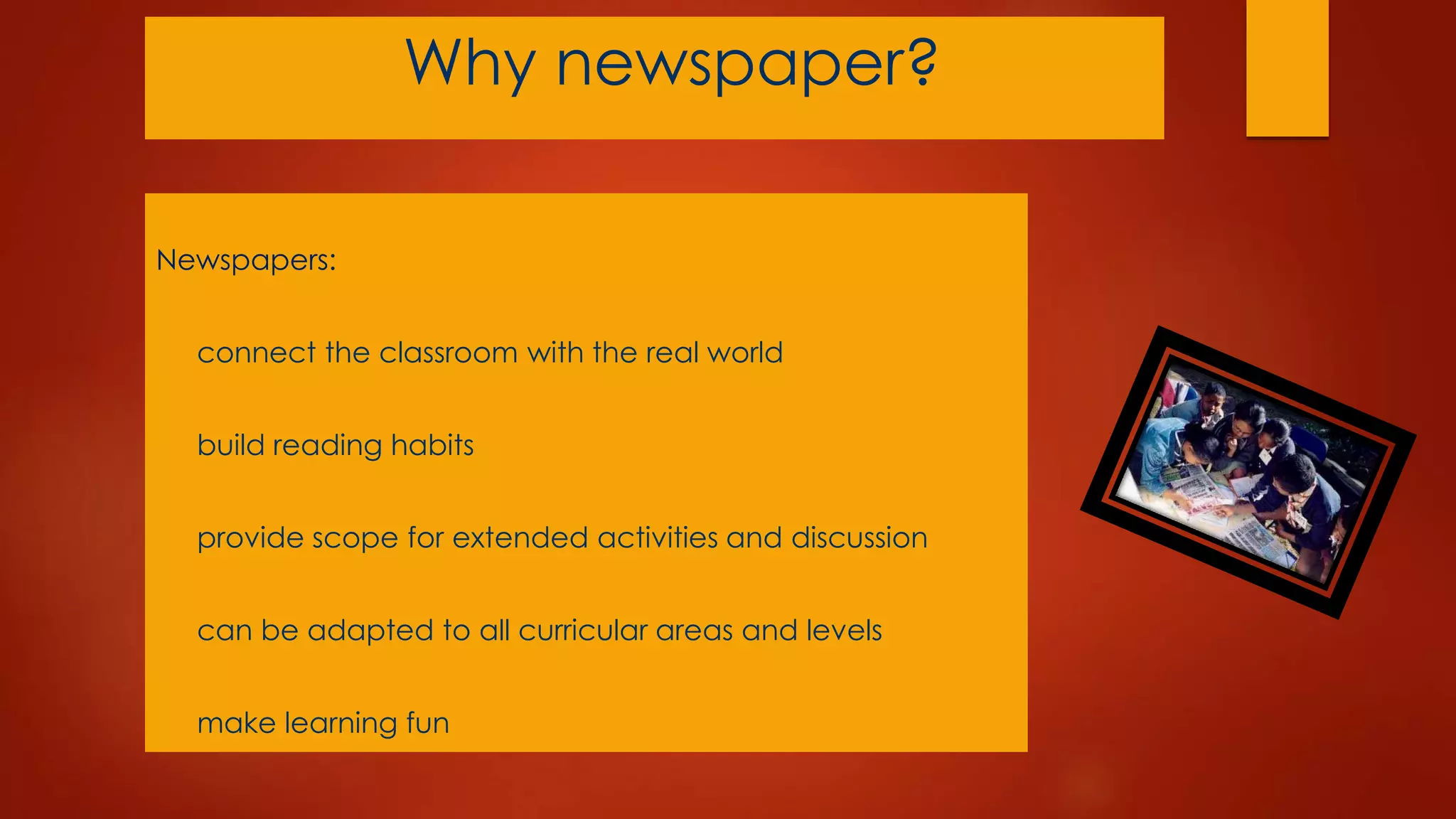 Newspaper in the classroom | PPTX