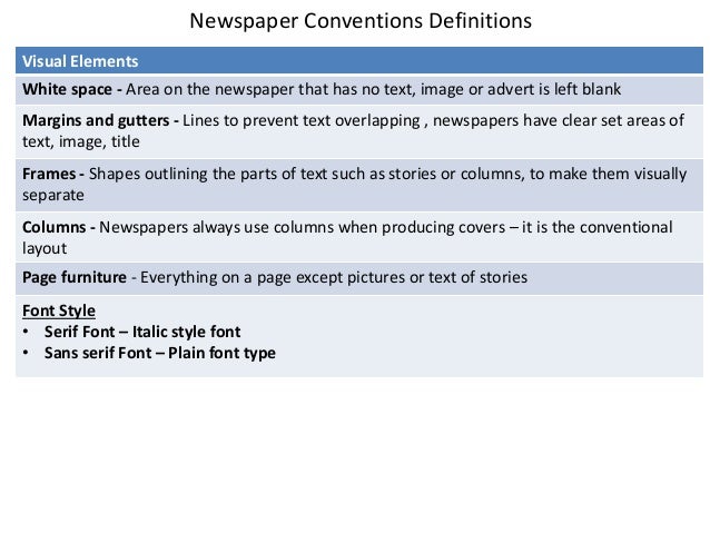 Introduction to Newspapers - student version
