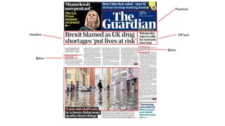 Brief 2 codes and conventions of the Guardian | PPT