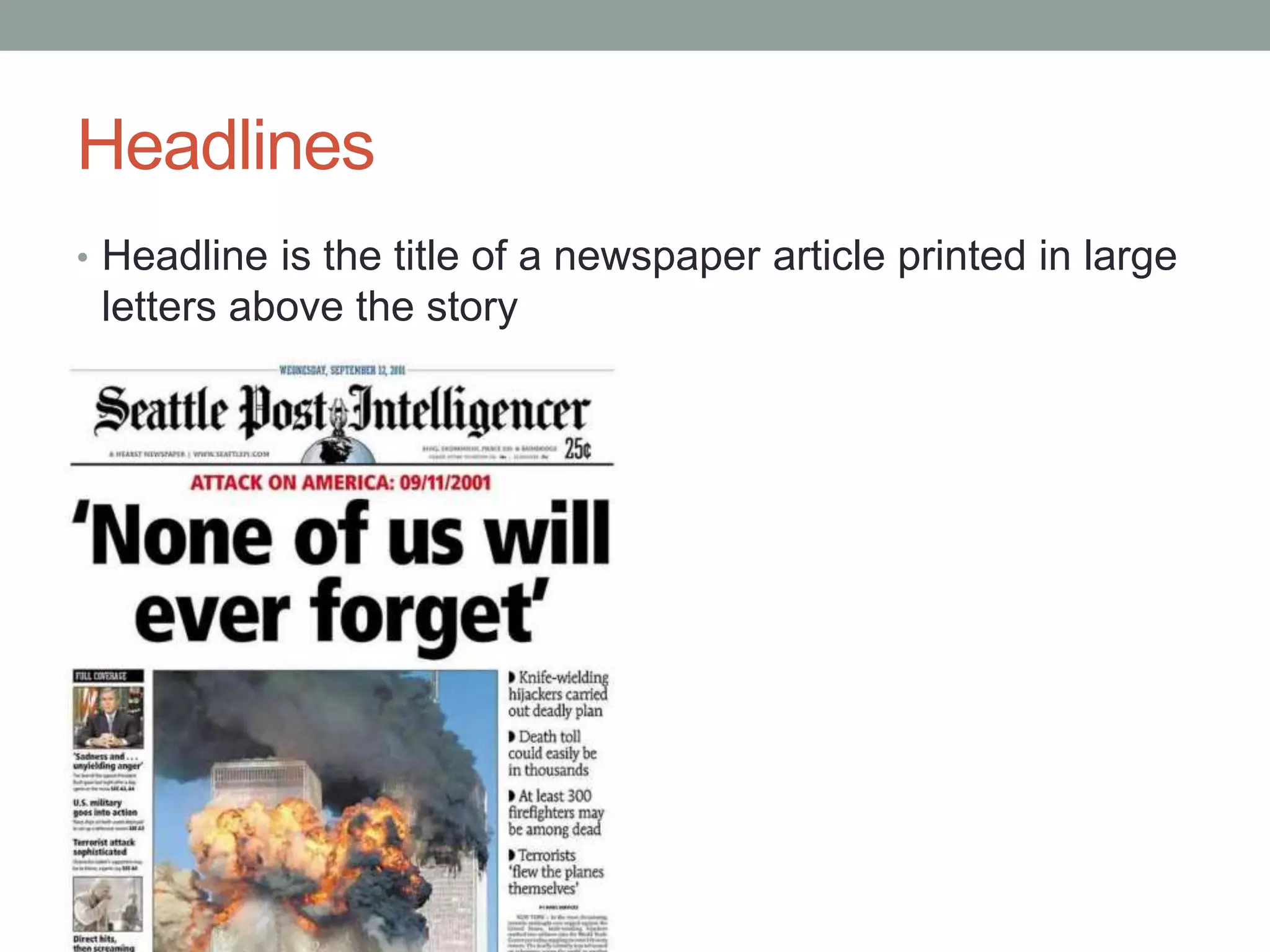 Newspaper: Layout and Features of Front Page | PPTX
