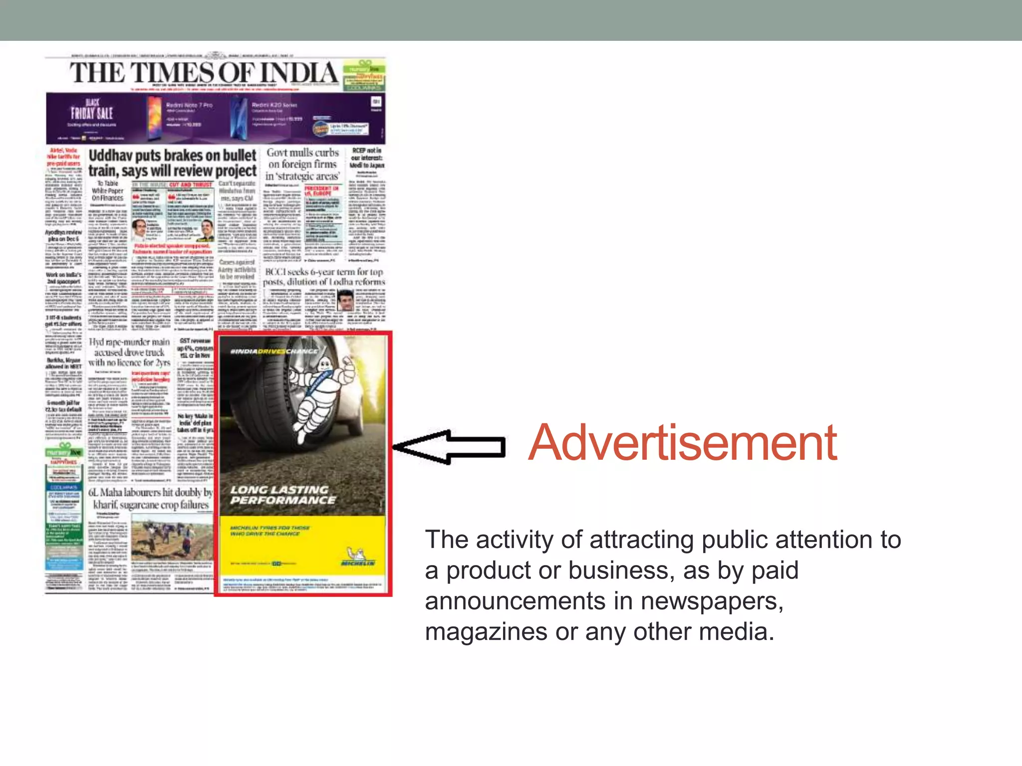 Newspaper: Layout and Features of Front Page | PPTX