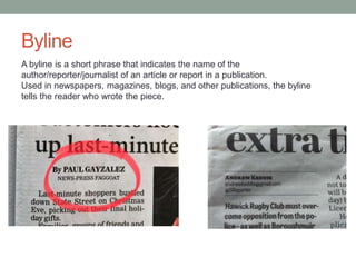 Newspaper: Layout and Features of Front Page | PPTX