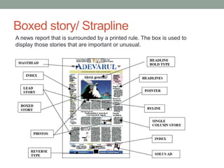 Newspaper: Layout and Features of Front Page | PPTX