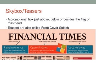 Newspaper: Layout and Features of Front Page | PPTX