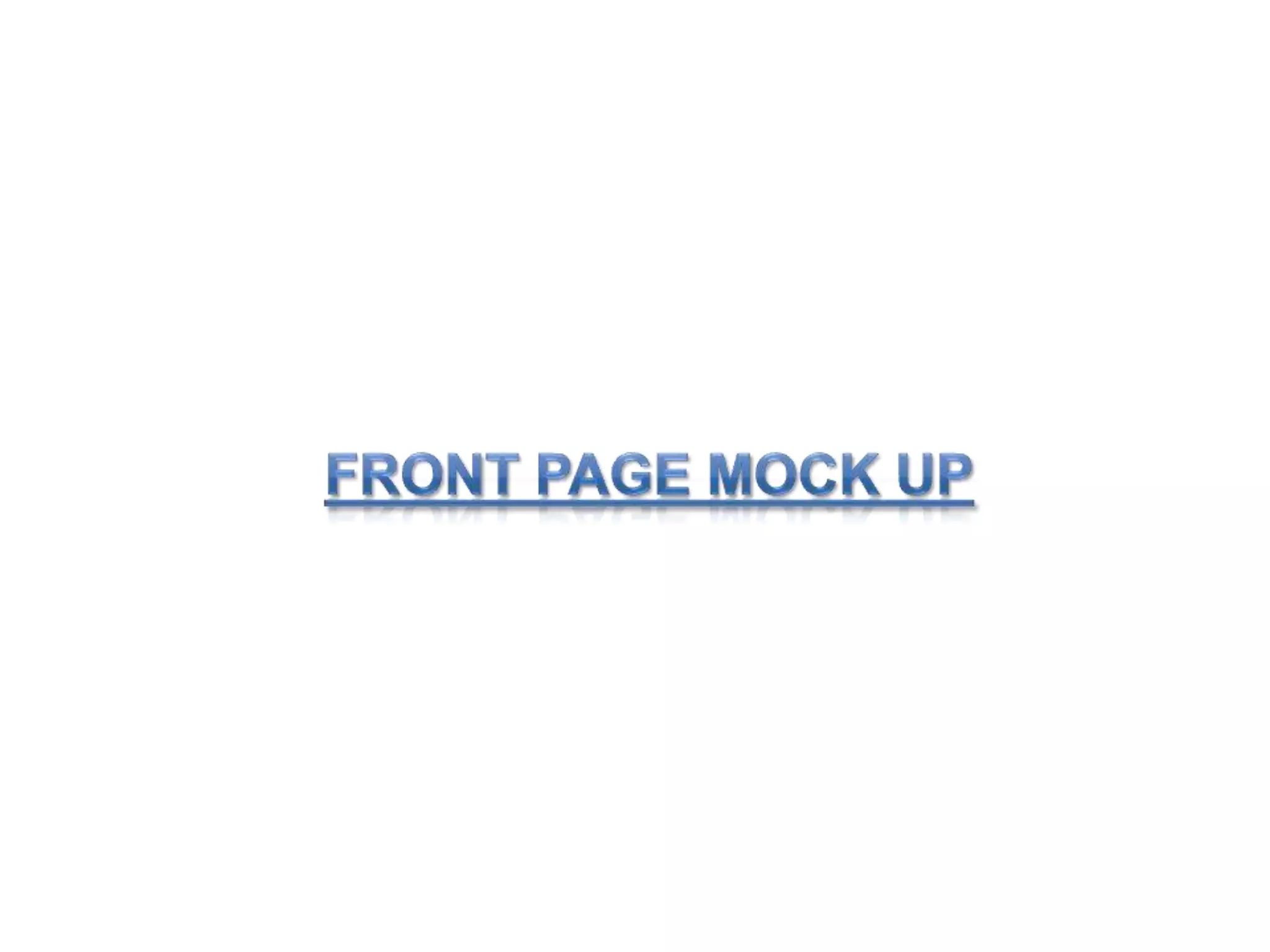 Newspaper mock up front page and inside | PPTX