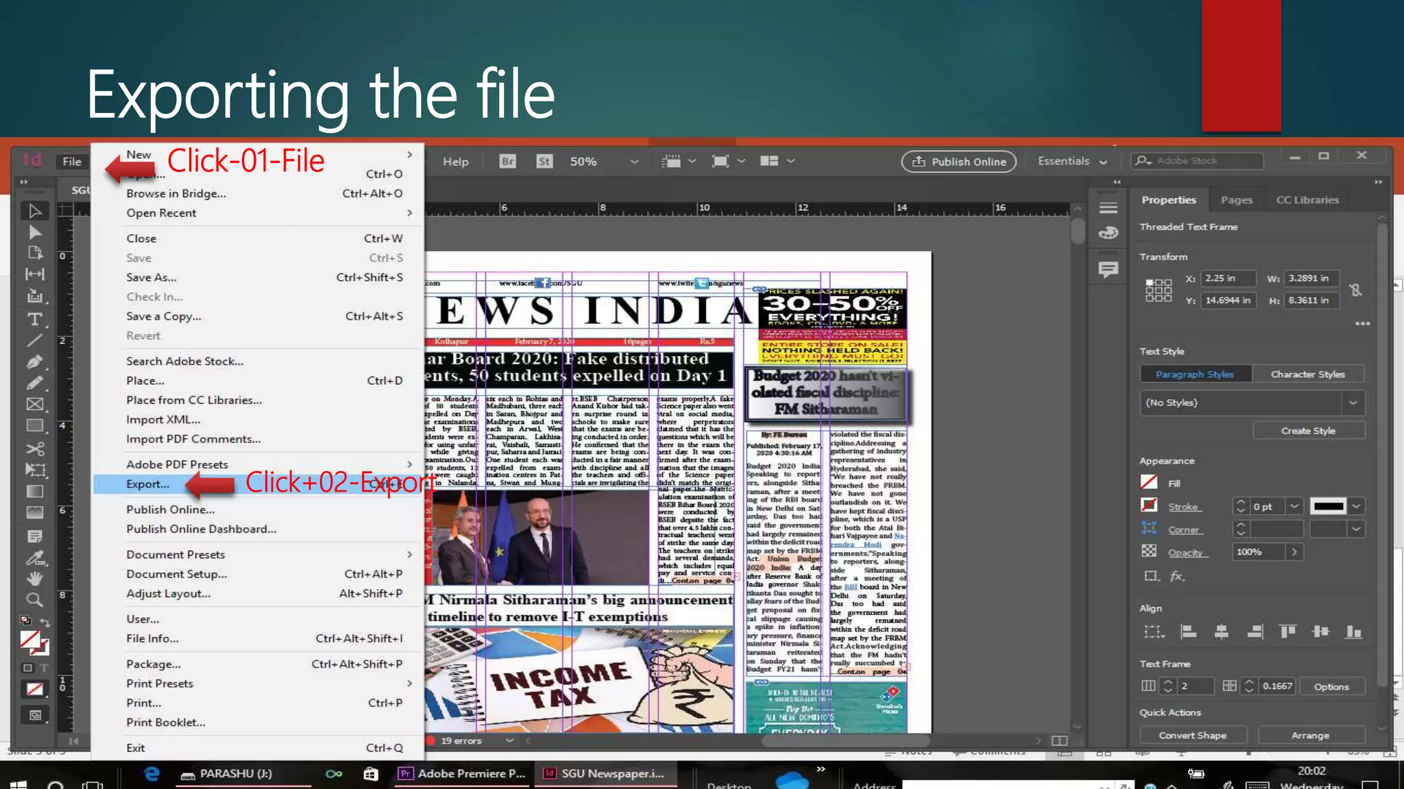 News paper page making 03 | PPTX