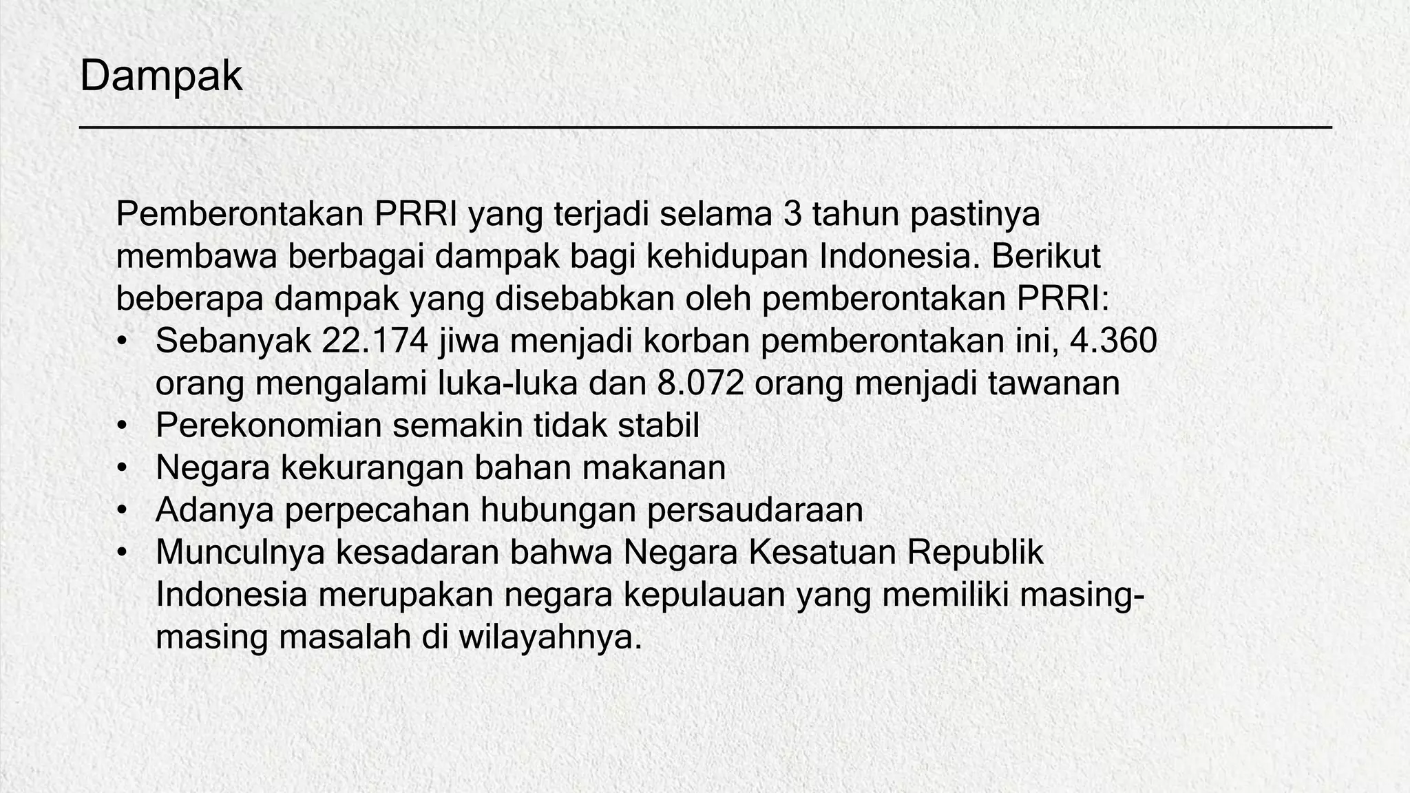 RMS dan PRRI [sejarah indonesia - kelas 12] | PPTX