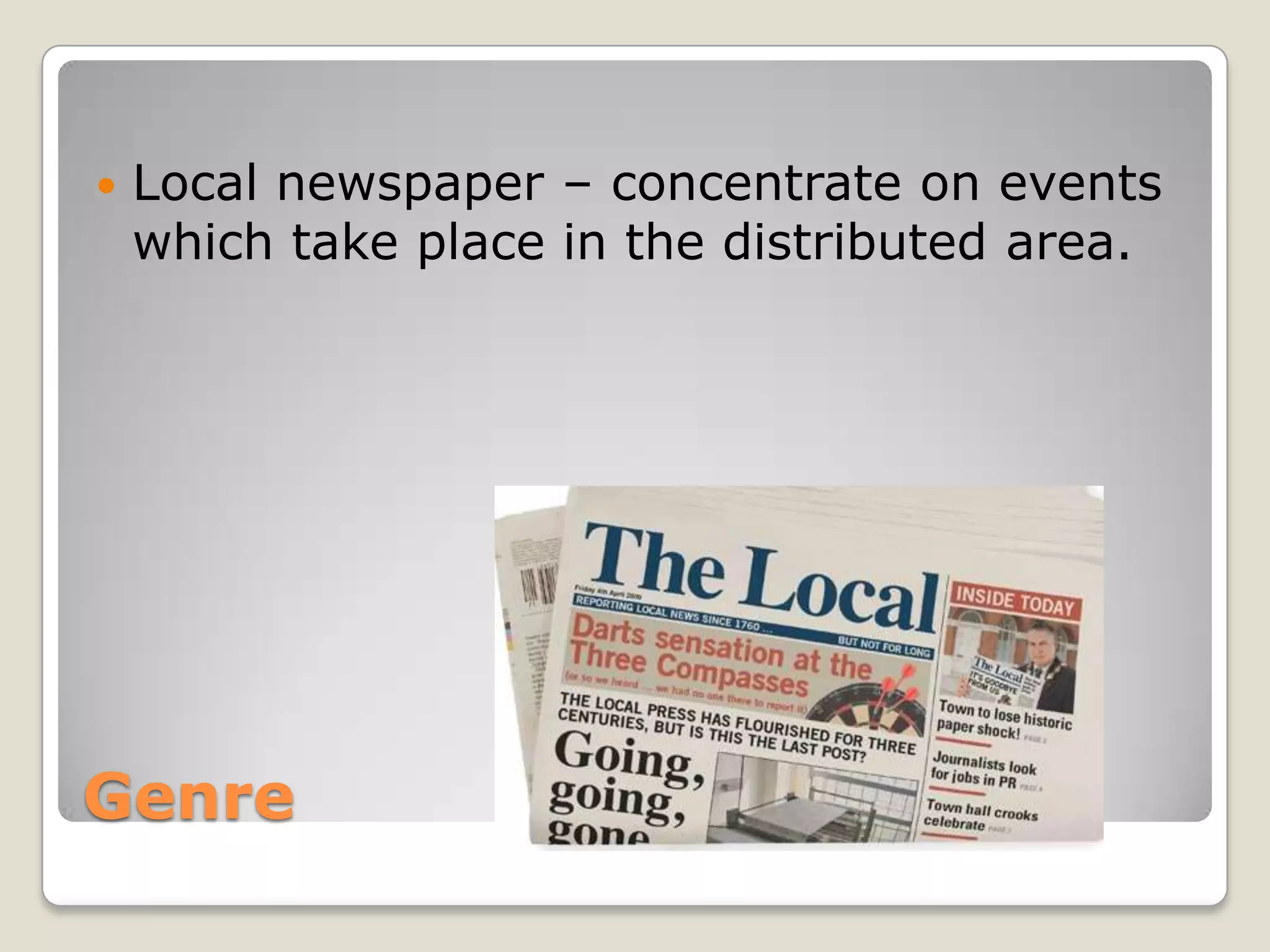 Newspaper Plan Presentation | PPT