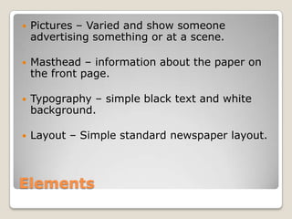 Newspaper Plan Presentation | PPT