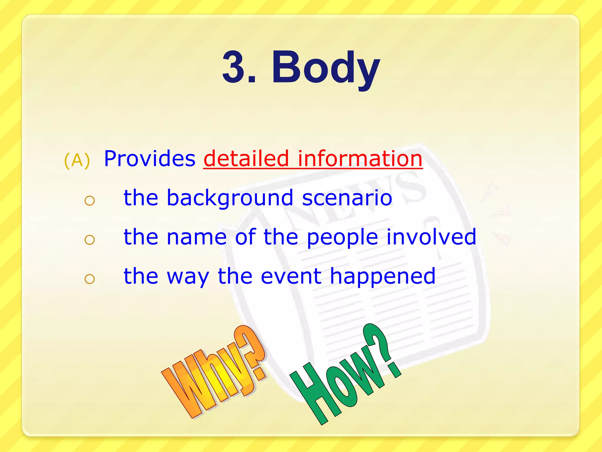 Writing a Factual Recount - News Reports | PPTX