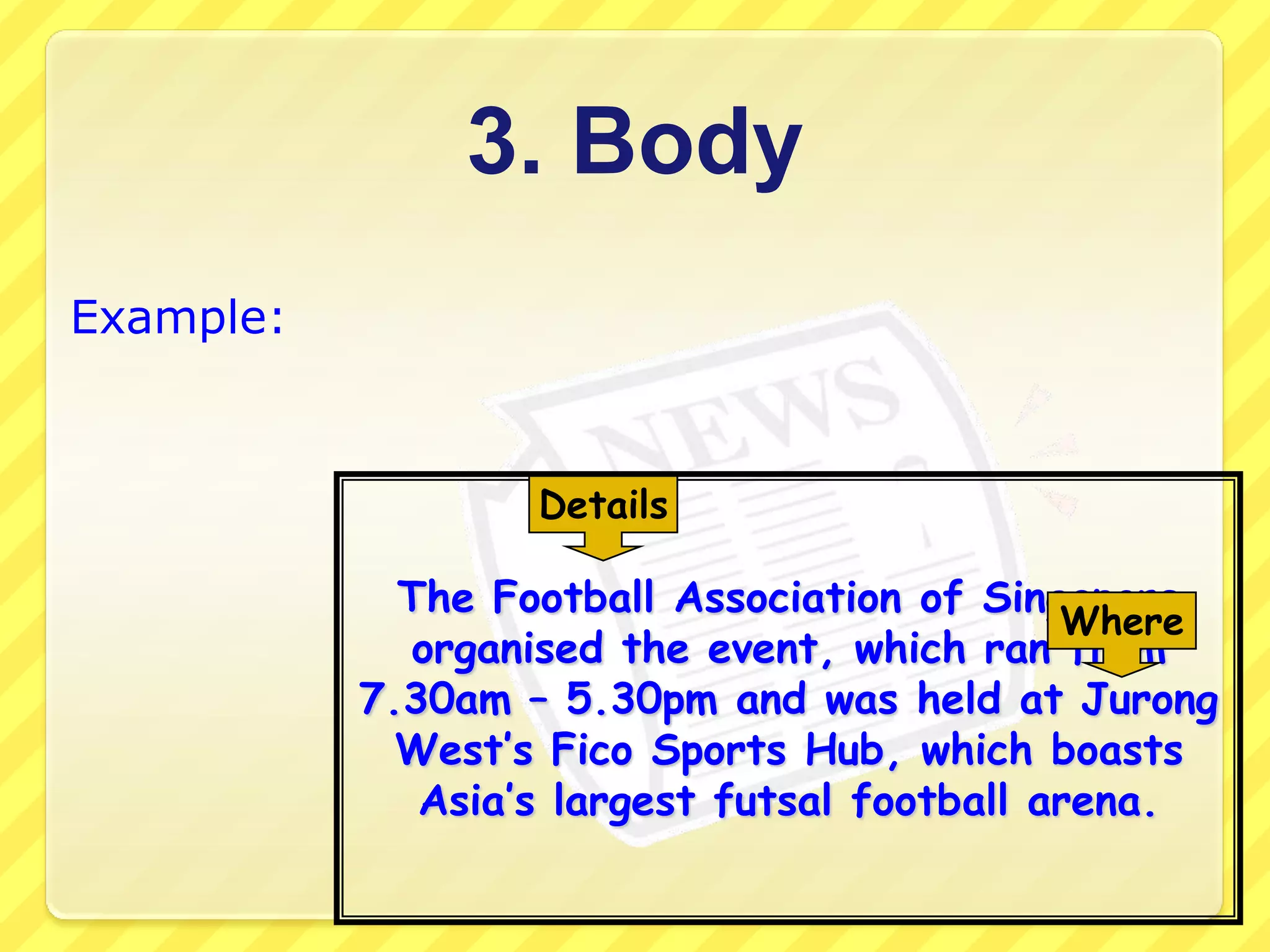 Writing a Factual Recount - News Reports | PPTX