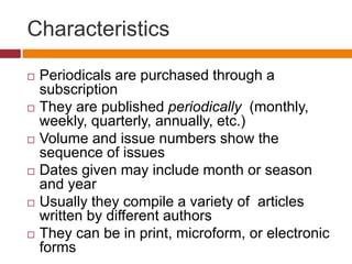 Newspapers as Periodicals | PPT