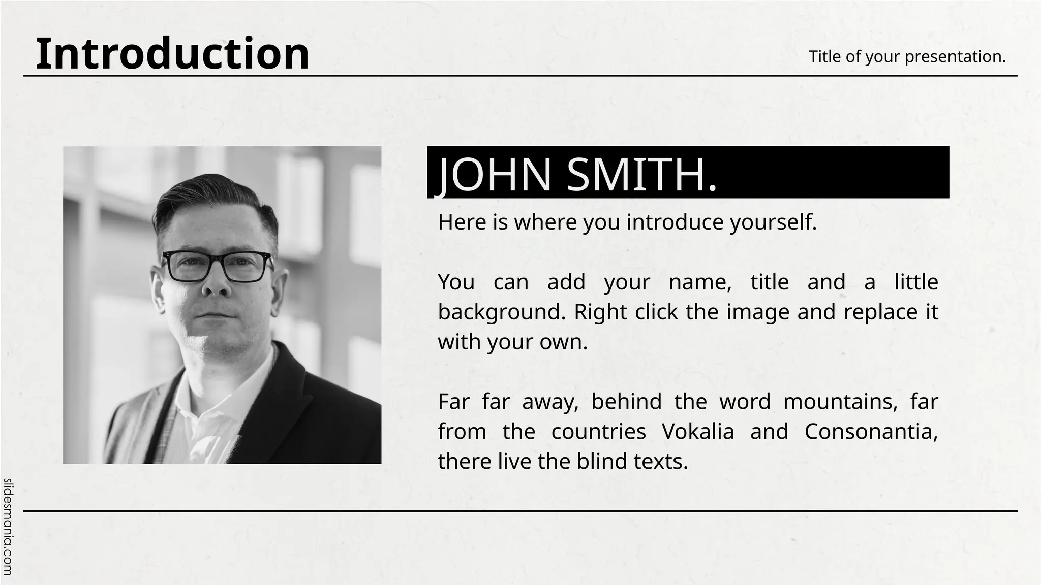 Newspaper style presentation template · SlidesMania.pptx