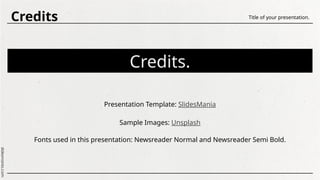 Newspaper style presentation template · SlidesMania.pptx