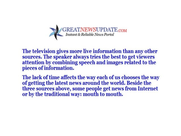 Newspapers vs internet news | PPT