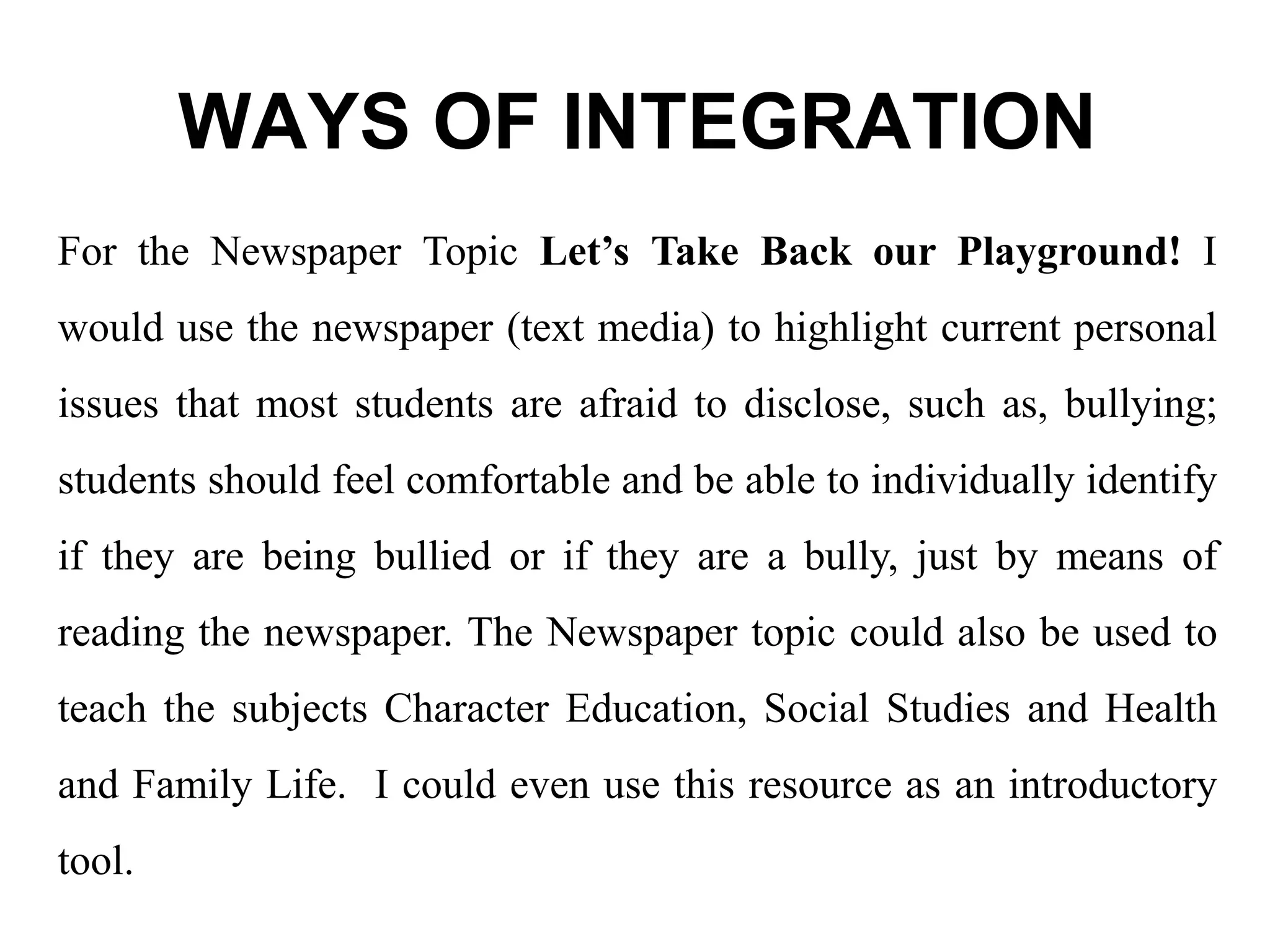 Newspaper text media | PPTX