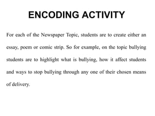 Newspaper text media | PPTX