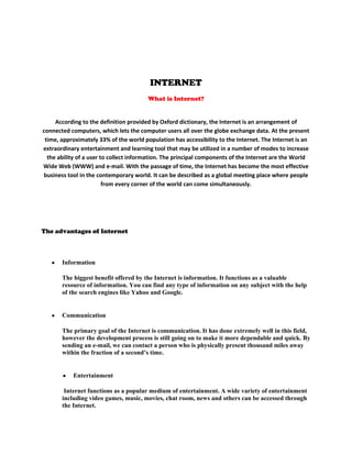 Newspaper vs internet | DOCX