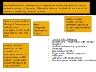 Newspaper website | PPTX