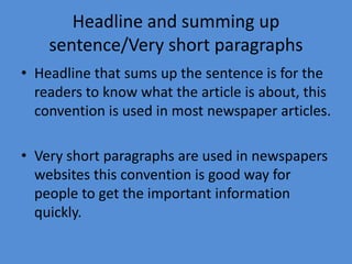 Newspaper website article | PPTX | Social Networking | Internet