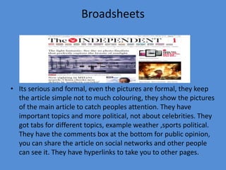 Newspaper website article | PPTX