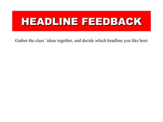 Newspaper writing | PPT