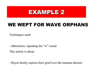 Newspaper writing | PPT | Programming Languages | Computing