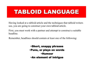 newspaper writing.ppt