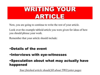 newspaper writing.ppt