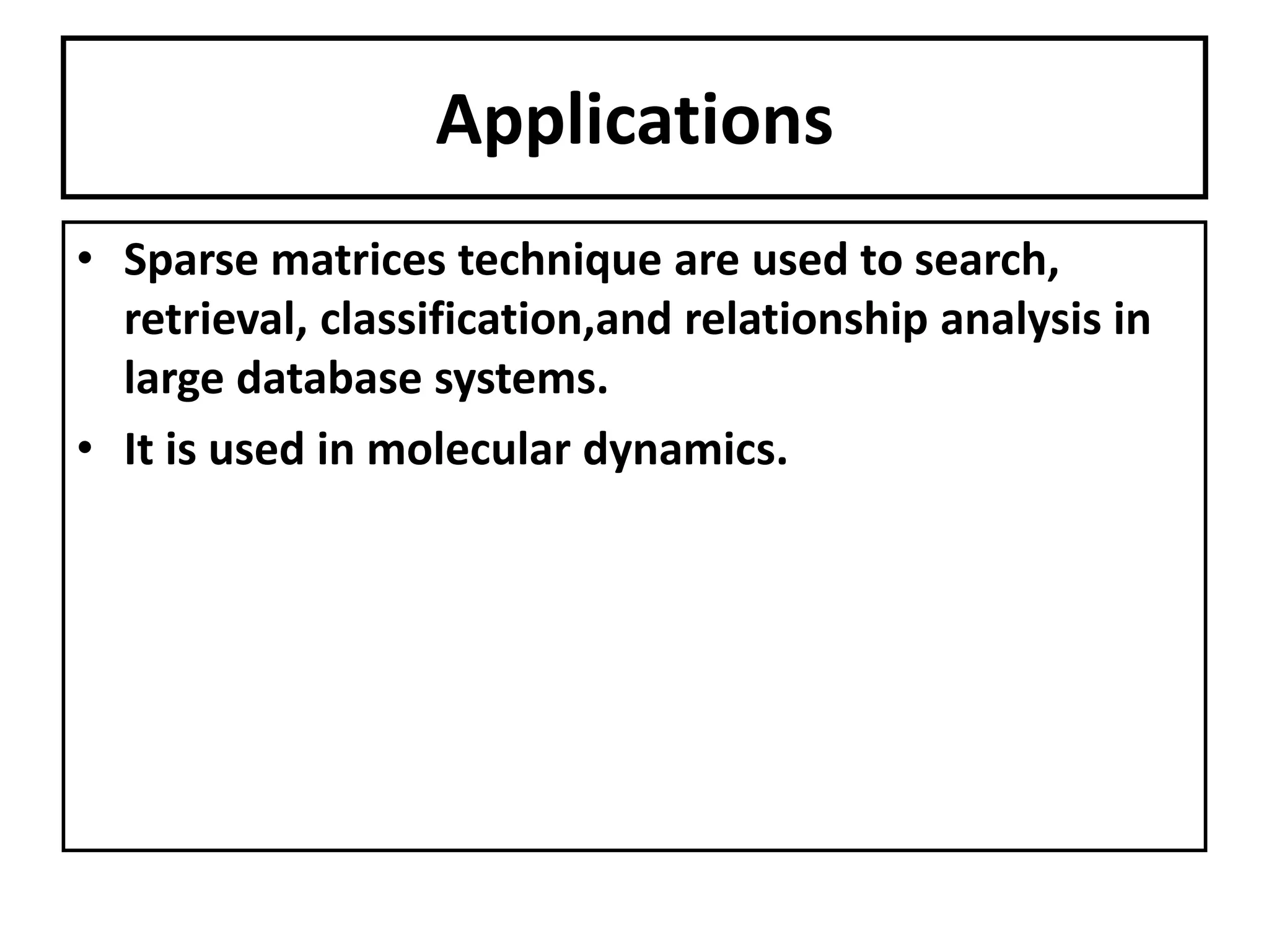 sparse matrices in tress | PPTX | Physics | Science