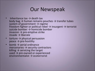 Newspeak | PPT