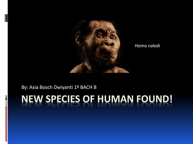 New species of human found! | PPTX