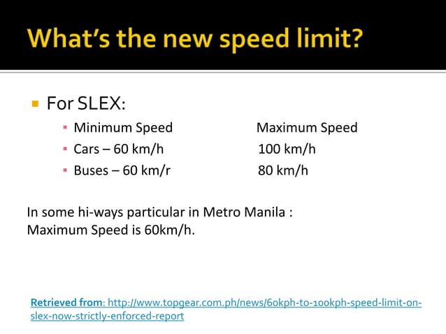 New speed limit rule | PPTX