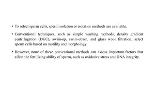 New Sperm Selection Techniques (IMSI, PICSI) To Select Healthy Sperm | PPTX