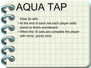 AQUA TAP | PPT