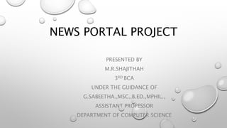 News portal project review report- Copy.ppt