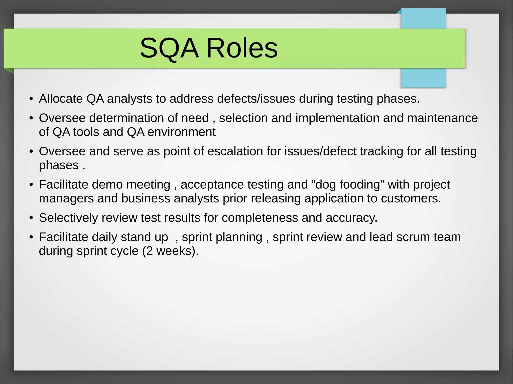New sqa leadroles | PPT