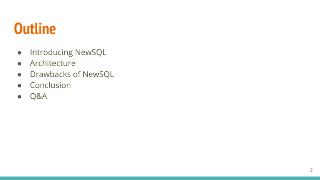 NewSQL - The Future of Databases? | PDF