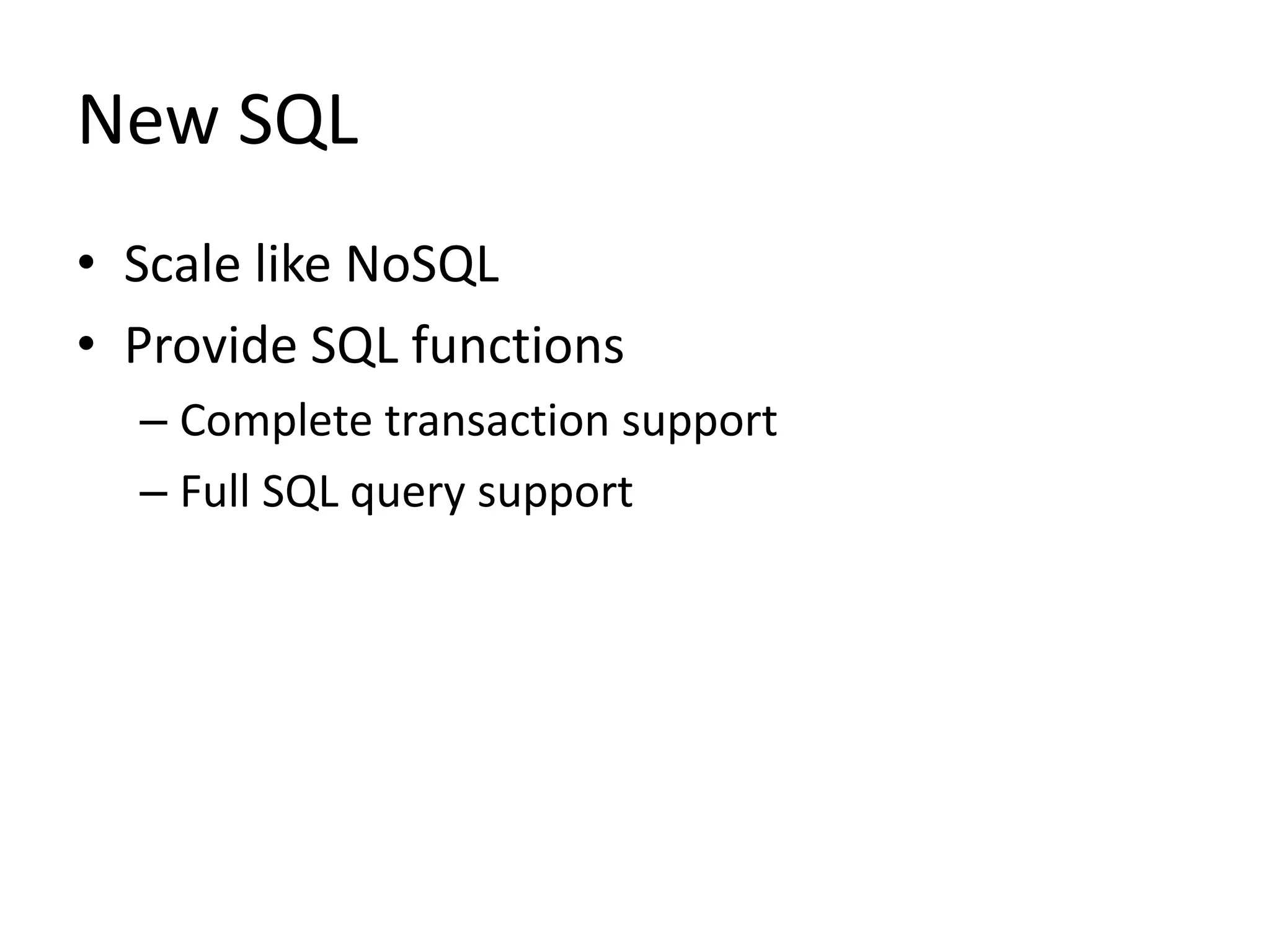New SQL System introudction | PPT