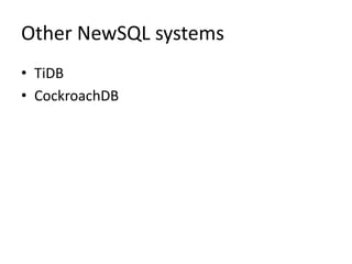 New SQL System introudction | PPT