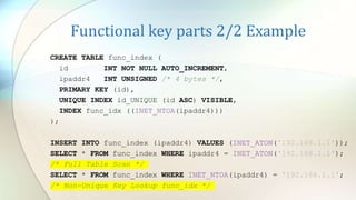 New SQL features in latest MySQL releases | PPTX