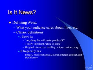 News Release Writing Presentation | PPT