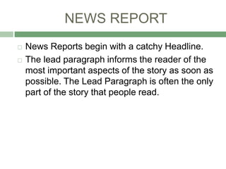 News report | PPTX