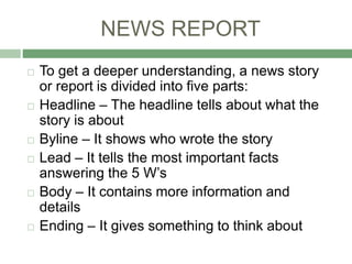 News report | PPTX