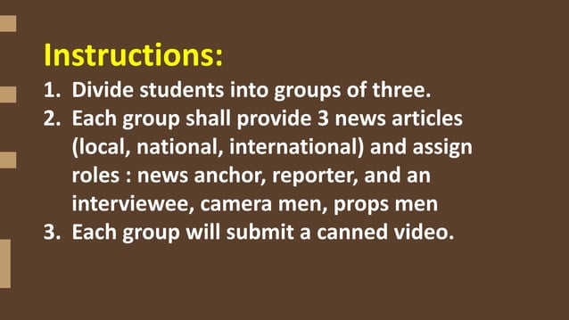 NEWS REPORT-GRADE 10.pptx | Factual | Genres