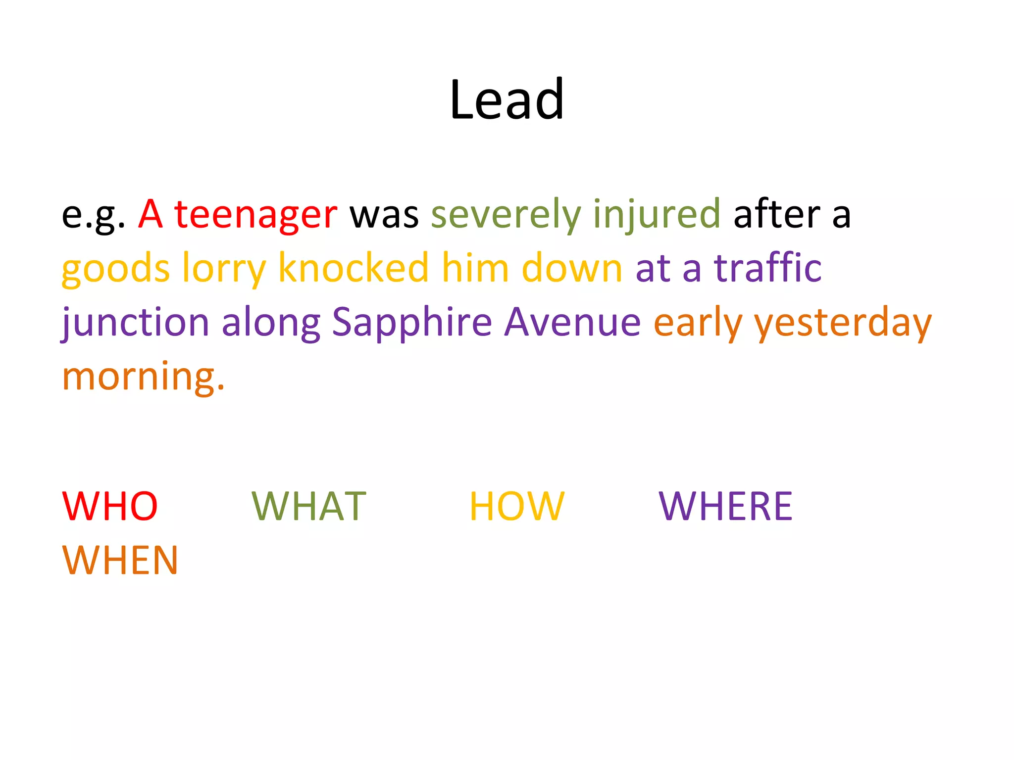 News report structure | PPT