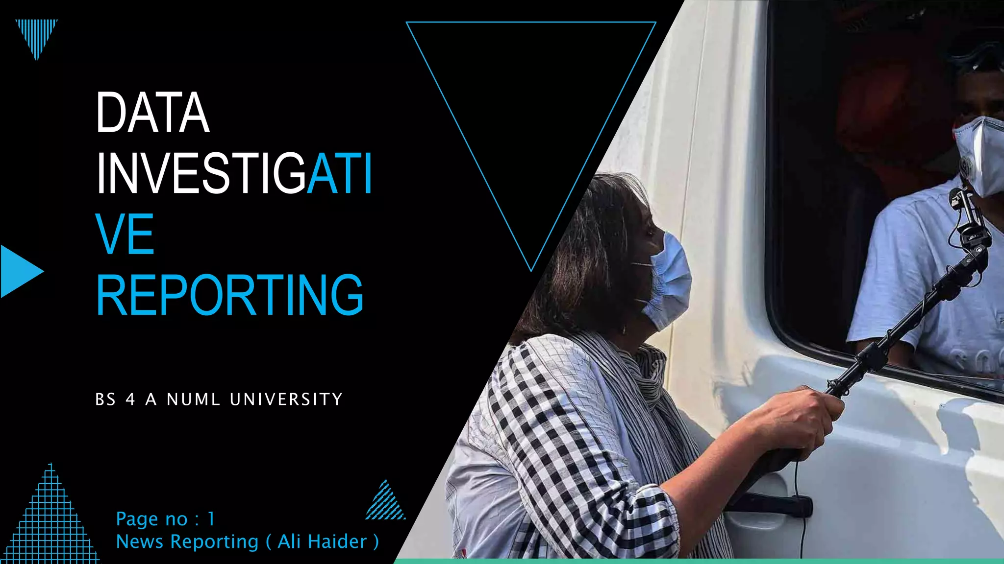 Data investigative reporting & ethical problem in pakistan journalism | PPT