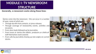 Importance various media Newsroom and its roles | PPTX